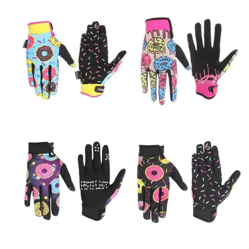 Four-color full-finger silk knit gloves with touch screen fingertips ...