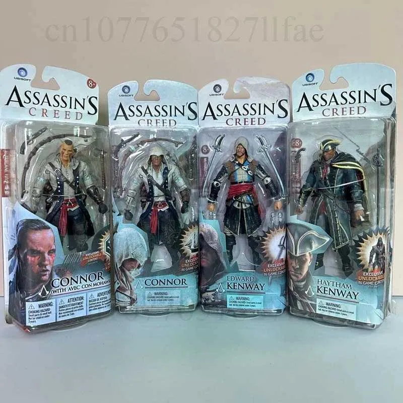 Connor Edward Kenway Series 4 Action Figure Joint Movable Doll For Kids ...