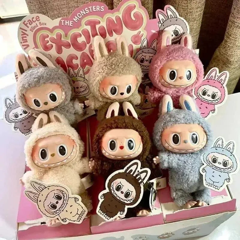 Labubu Heartbeat Macaron Enamel Face Blind Box PVC Cherished Teddies ...