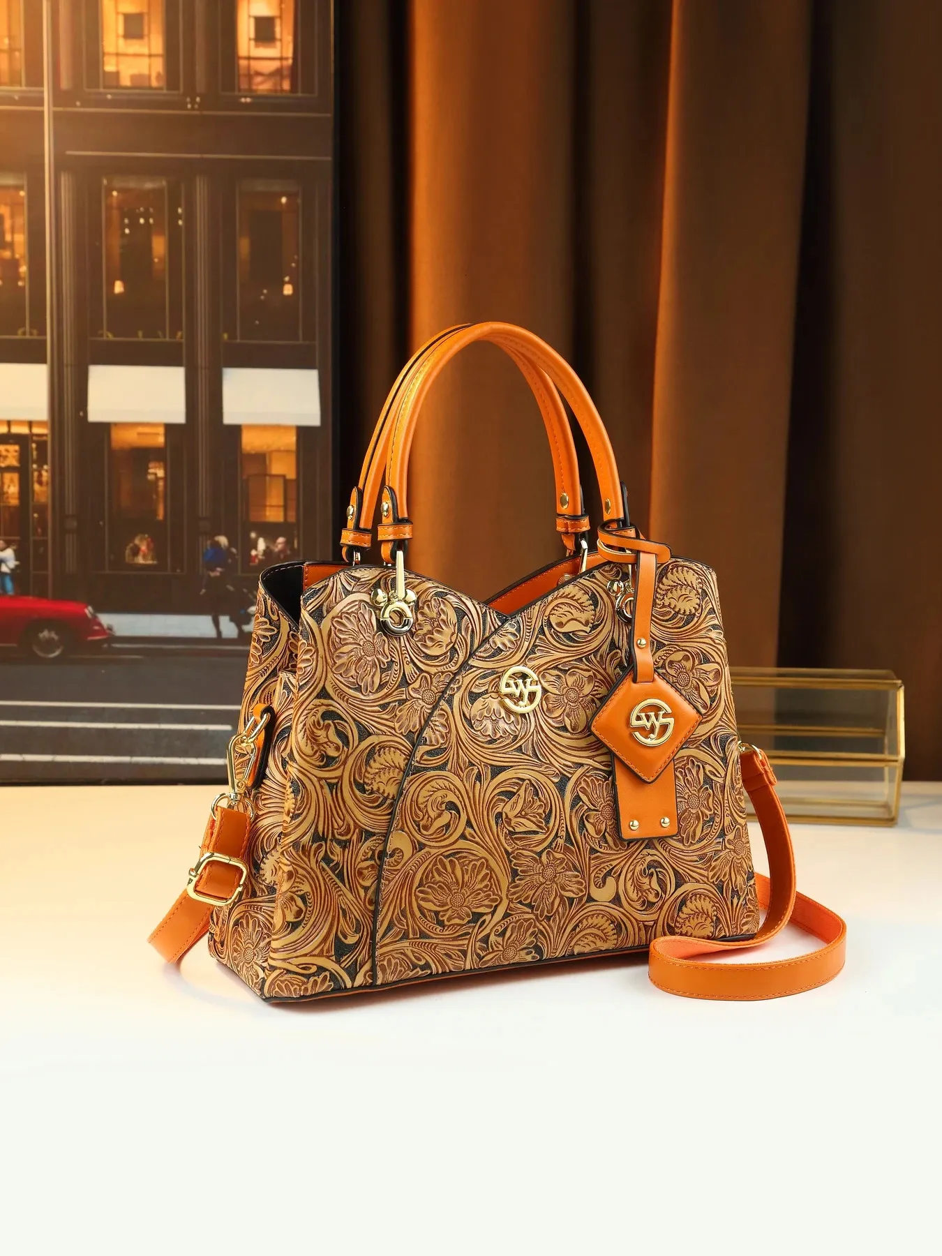 Vintage PU mini handbag with zipper closure for daily outfit, 5.1 in ...