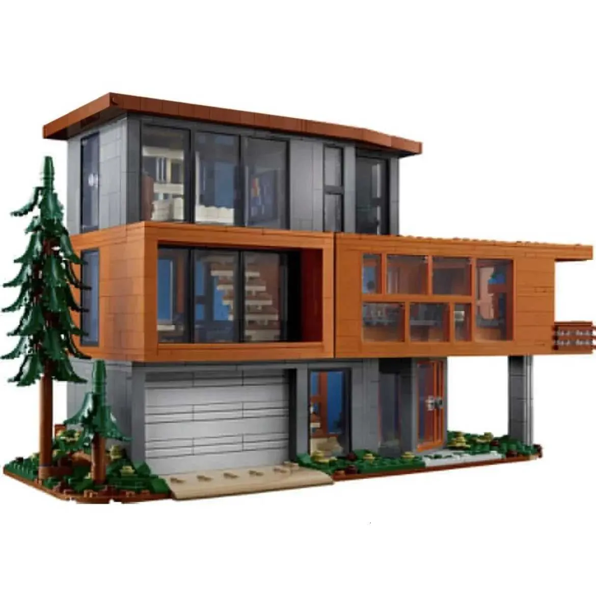 2025 Cullen House Model MOC Sets Plastic Building Blocks Villa Forest ...