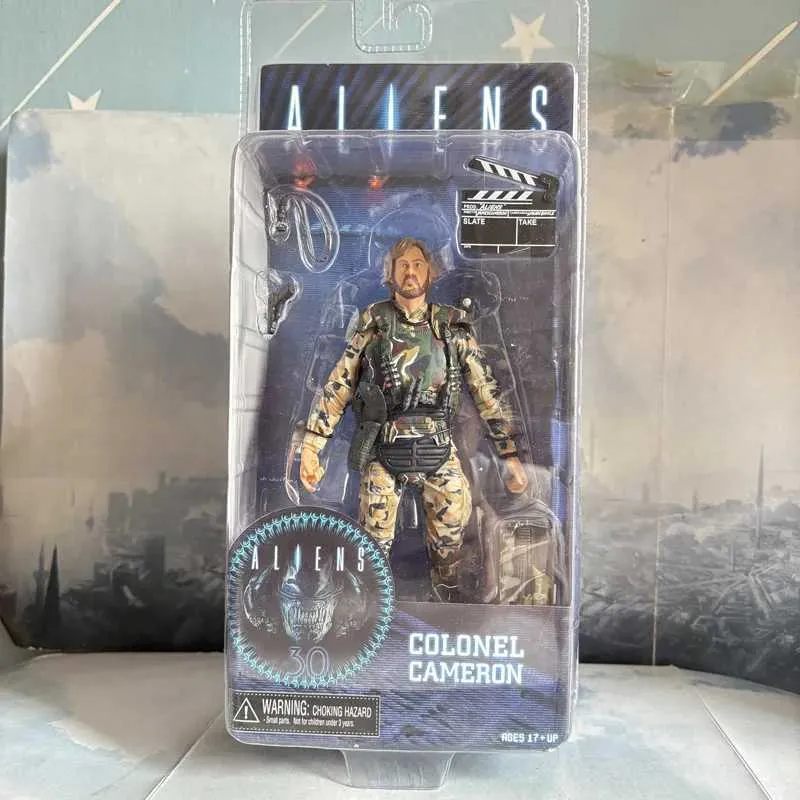 NECA Alien Vs Predator Colonel Cameron Action Figure 7 Inch Marine ...