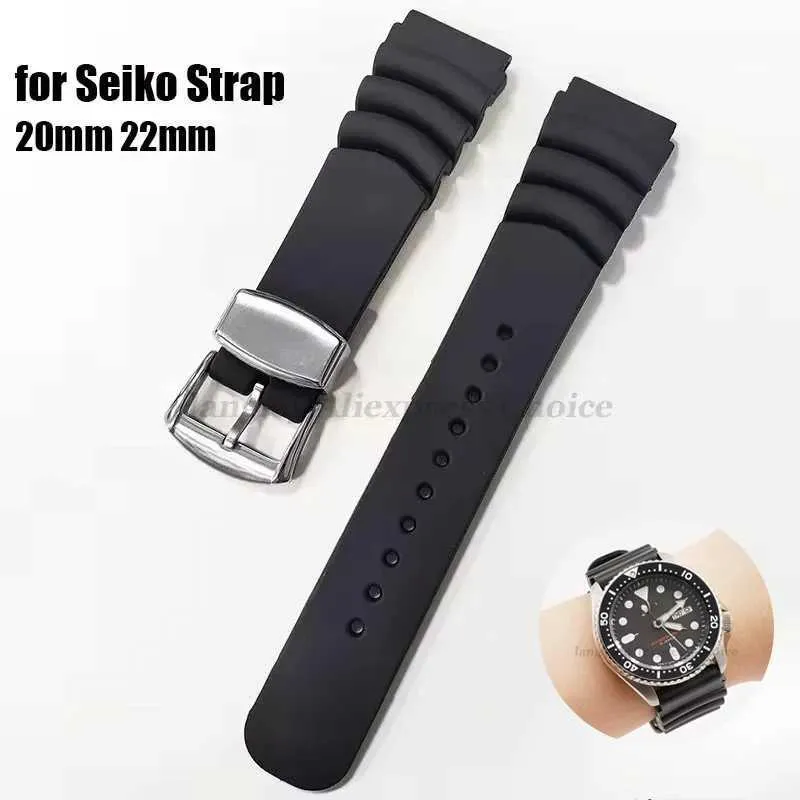 Silicone Watch Band for Seiko SKX007 SKX009 20mm 22mm Nylon Strap with ...