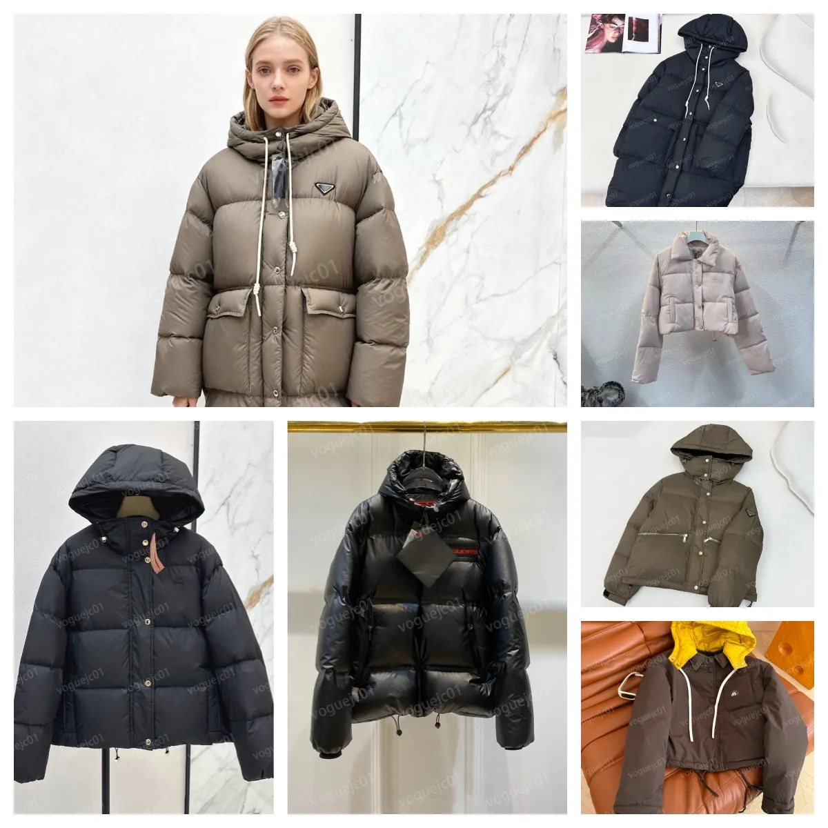 Down Jacket Women Hooded Long Designer Puffer Coat... From Voguejc01 ...
