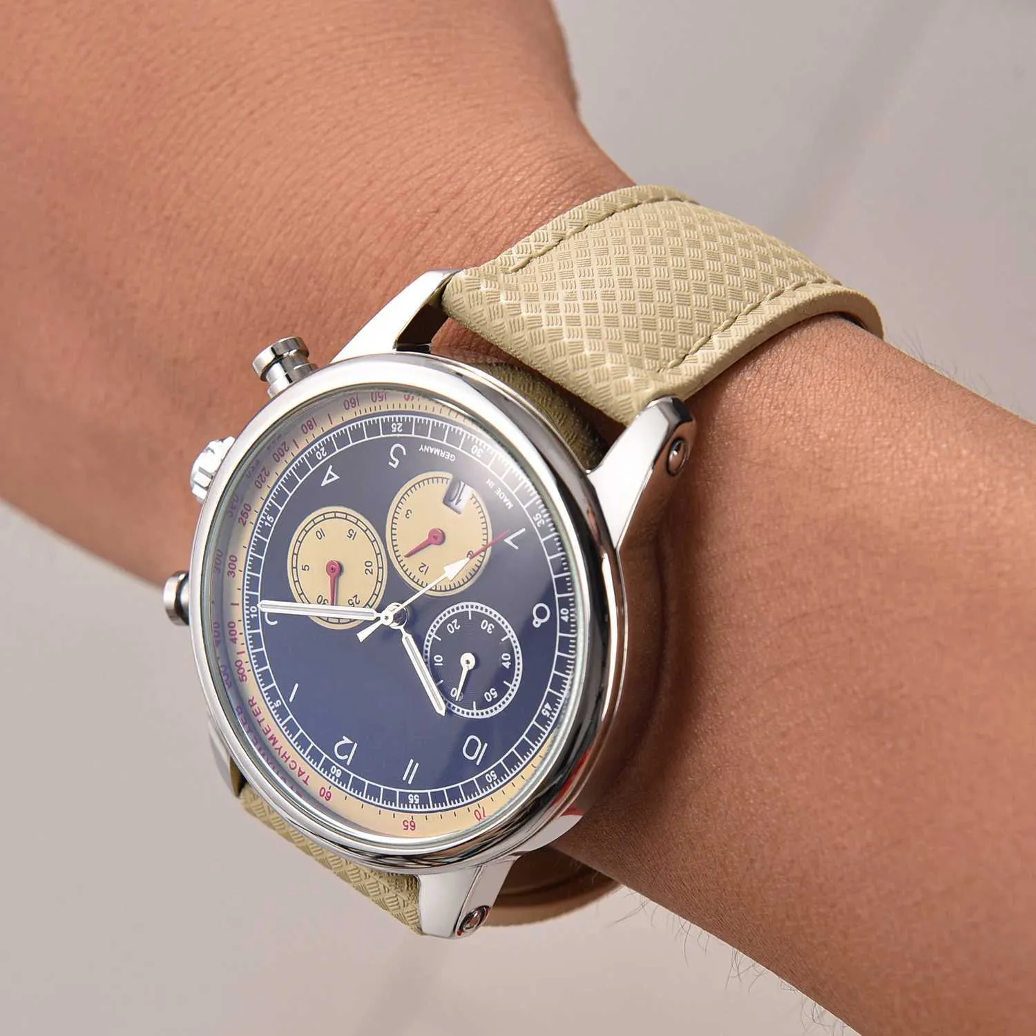 Delugs Quick Release 20mm 22mm FKM Rubber Watch Band with Butterfly ...