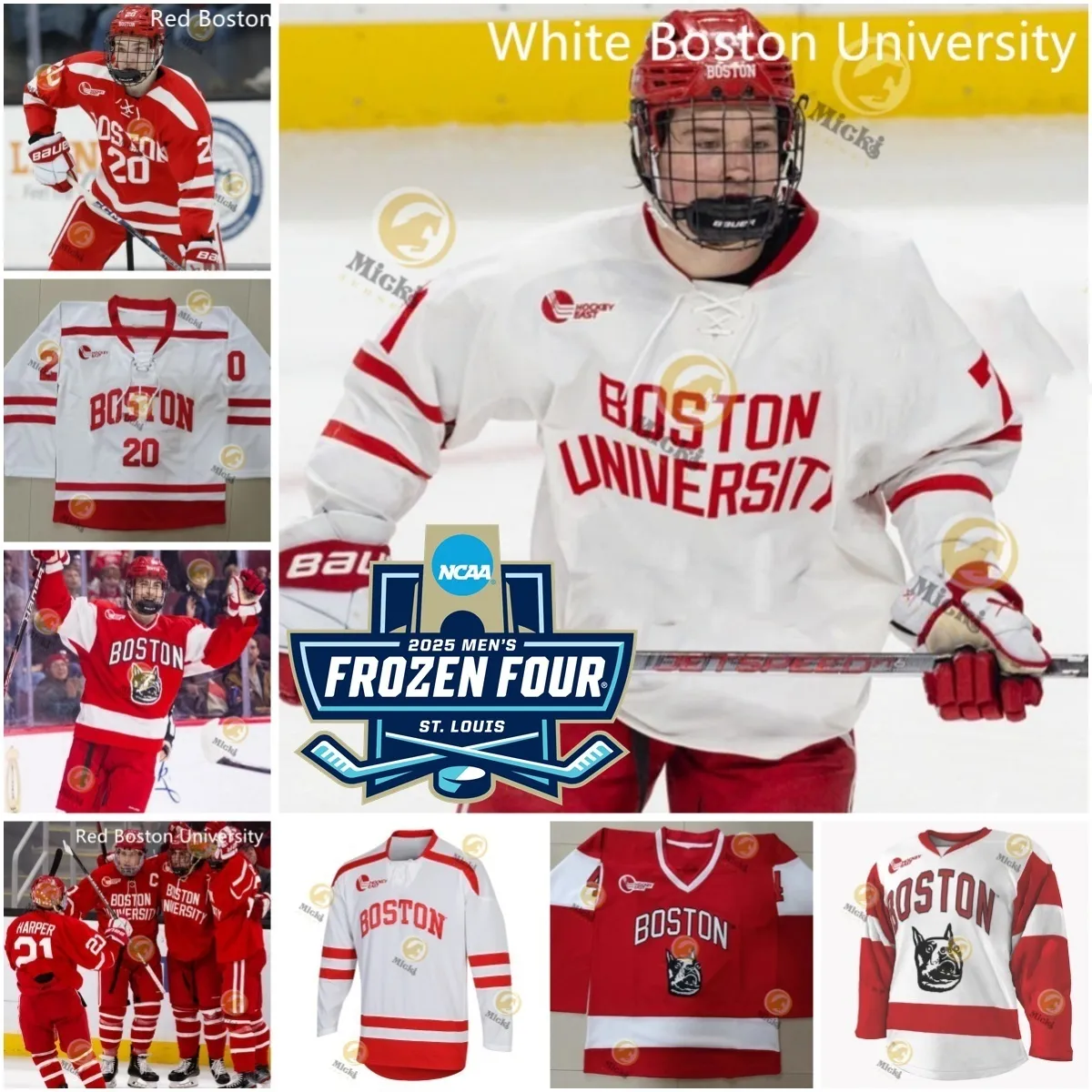 2025 Frozen Four Hockey Jersey Jay O'Brien Jack Page Lane Hutson Devin ...