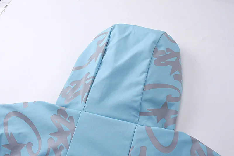 Designer Jacket Hooded Soft Shell Embroidered Lettering Waterproof ...