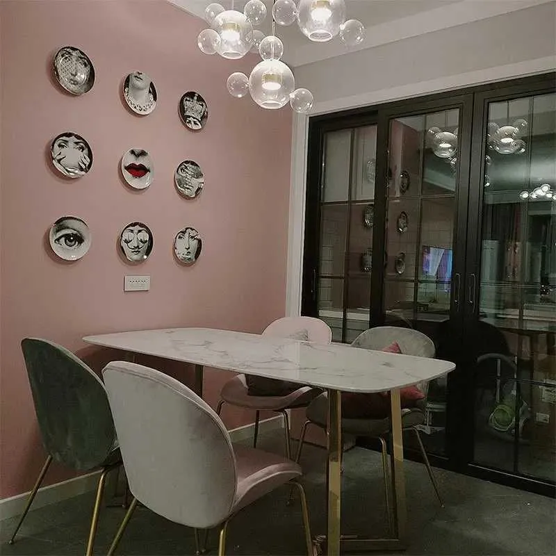 Ceramic Wall Hanging Glass Decorative Panel Cartoon Appearance Nordic ...