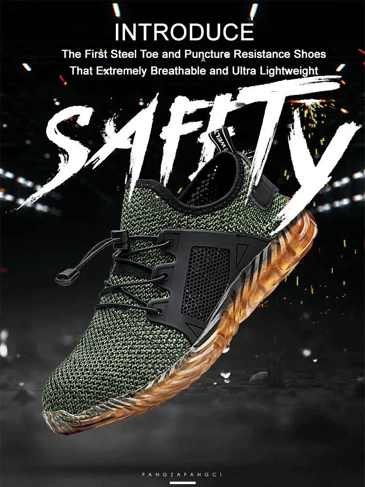 Work Sneakers: Men's Steel Toe Safety Shoes - Construction, Anti ...