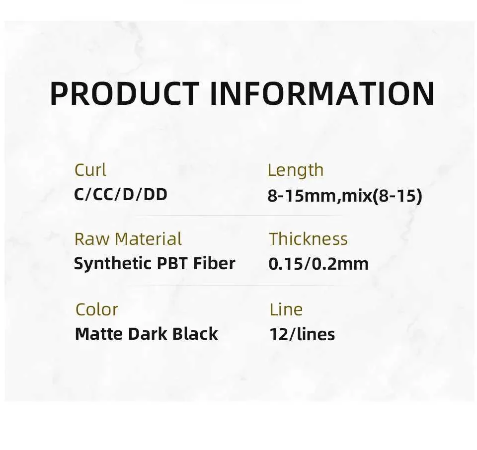 AGUUD 7mm Flat Ellipse Individual Eyelash Extension Split Tips Classic ...