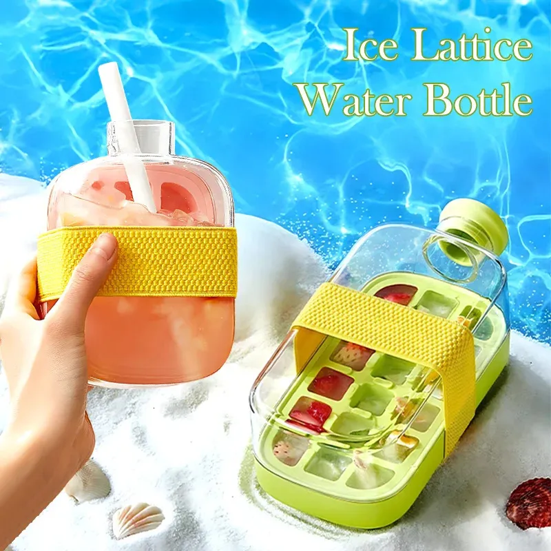 Portable Silicone Ice Maker Mini Cubes With Lid, Straw, Cable, Tie Mold ...