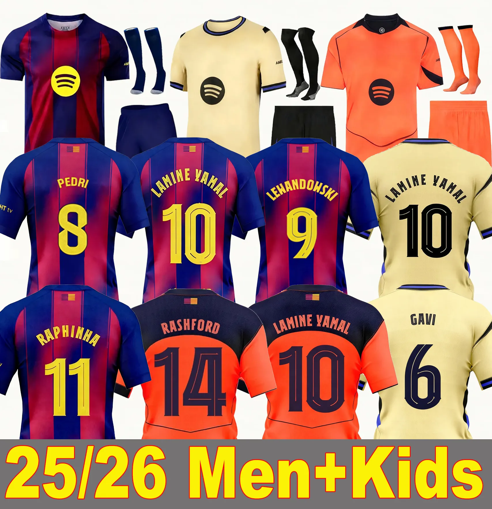 LAMINE YAMAL Barcelona Futbol Formaları 2025 2026 Pedri, Raphinha ...