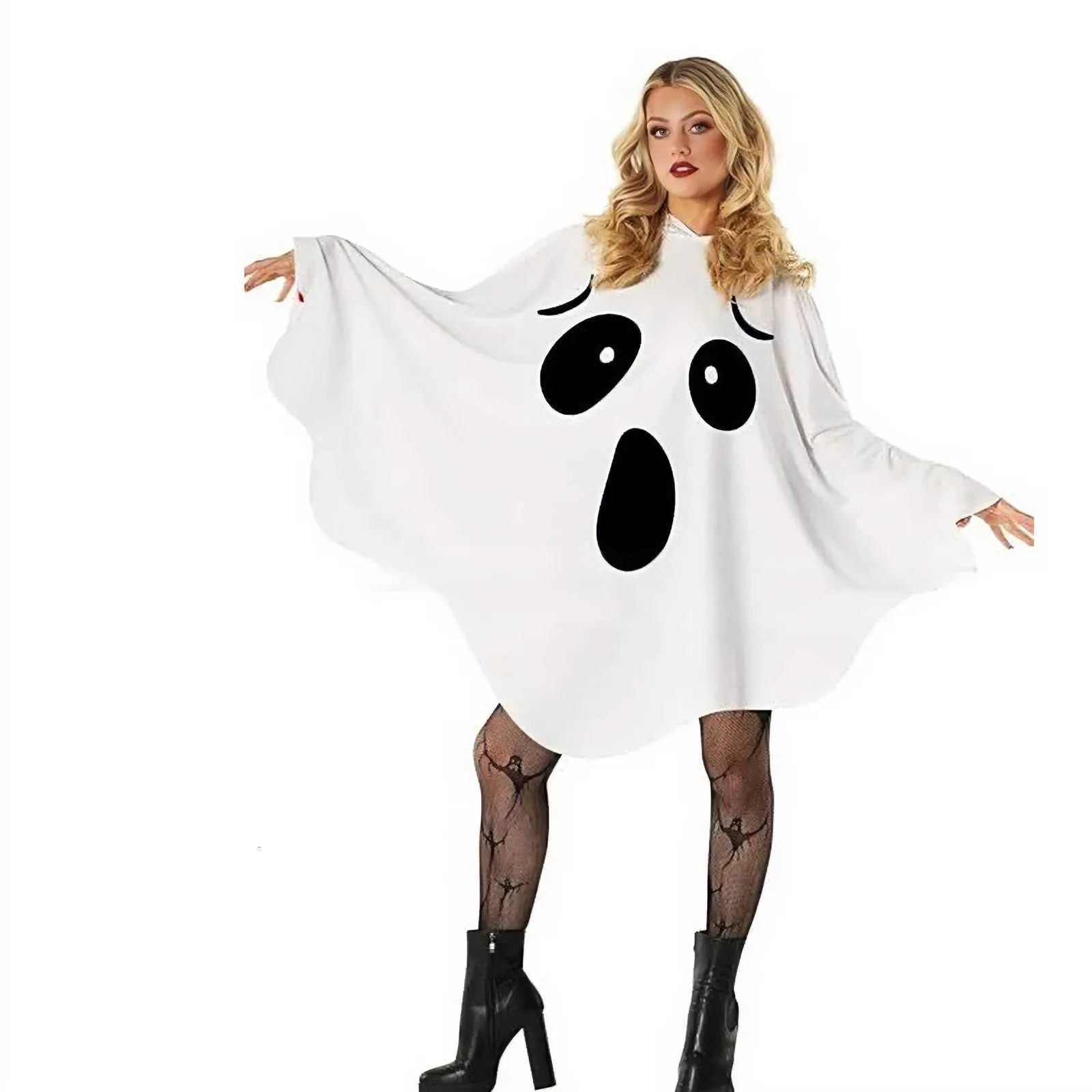 White Bat Costume for Women Halloween Party Cosplay Ghost Theme Spandex ...