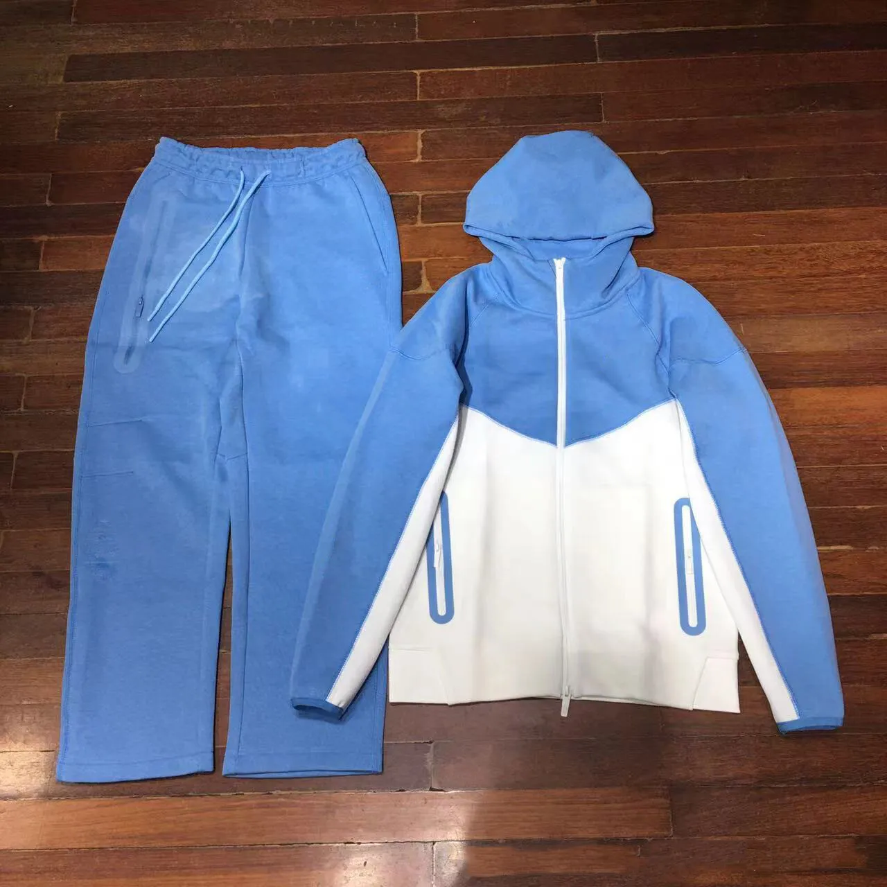 Men Designer Tech Fleece Hoodie & Zip Up Jacket With Sweatpants Set ...