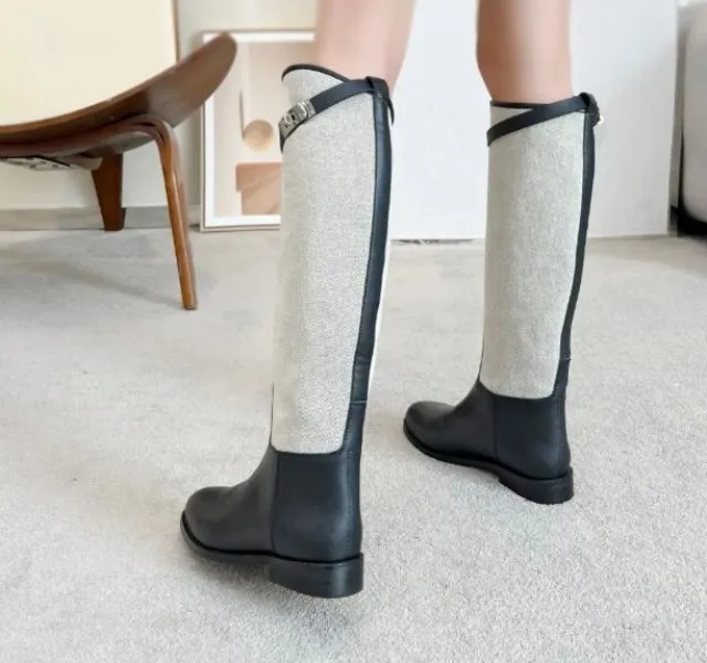 Leather Over-the-Knee Women Tall Boots Genuine Leather Martin Long ...