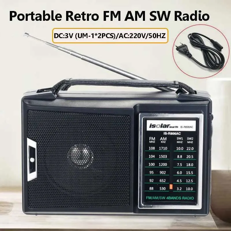 Portable AM FM Radio: Retro Style Full Range Receiver With High Power ...