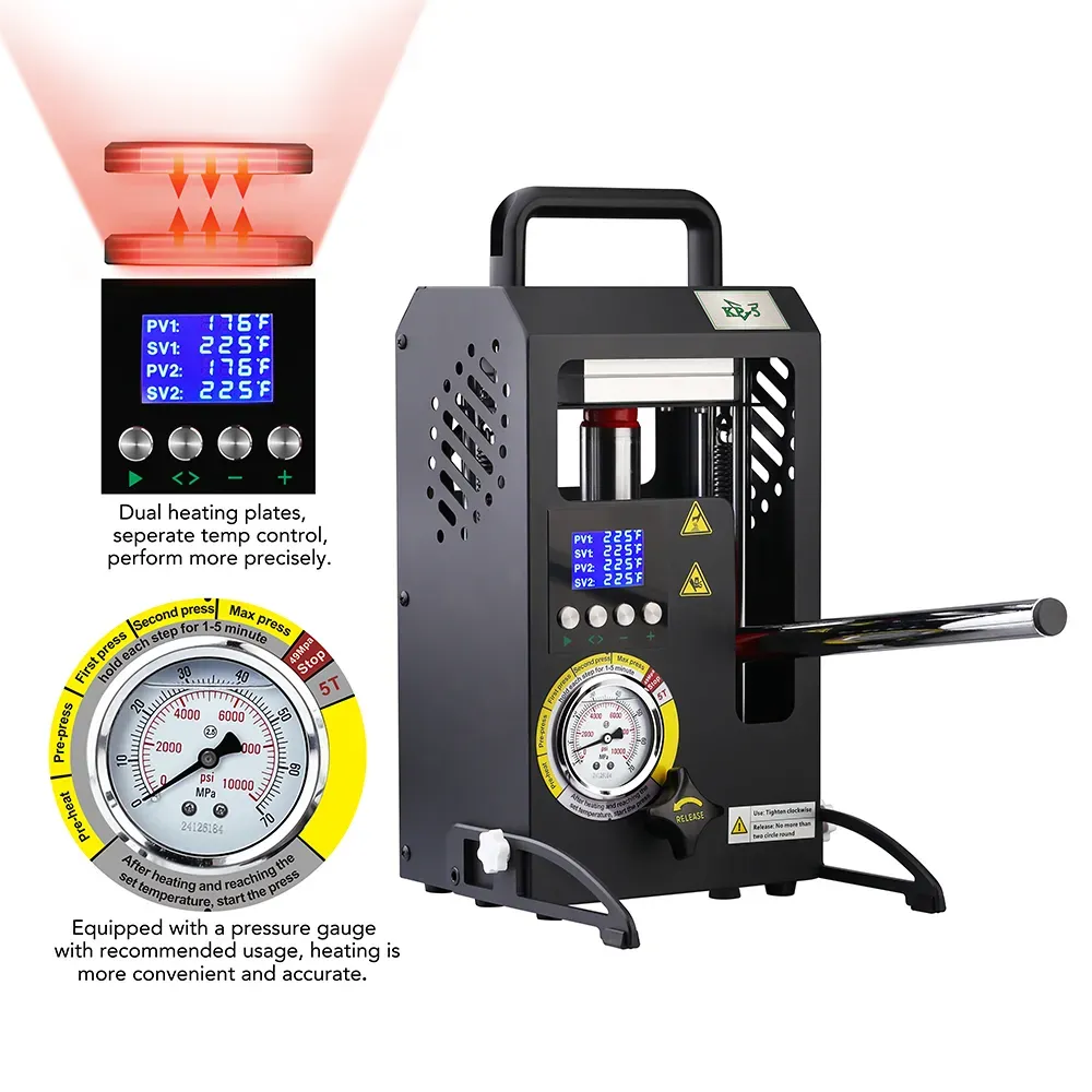 5 Ton Hand Press Machine With Pressure Gauge 4.1X 4.7... From Feifzheng ...