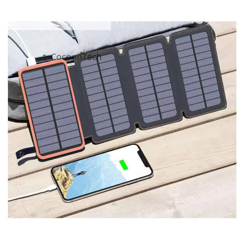 Foldable Solar Panel Power Bank 20000mAh & 30000mAh Portable Outdoor ...