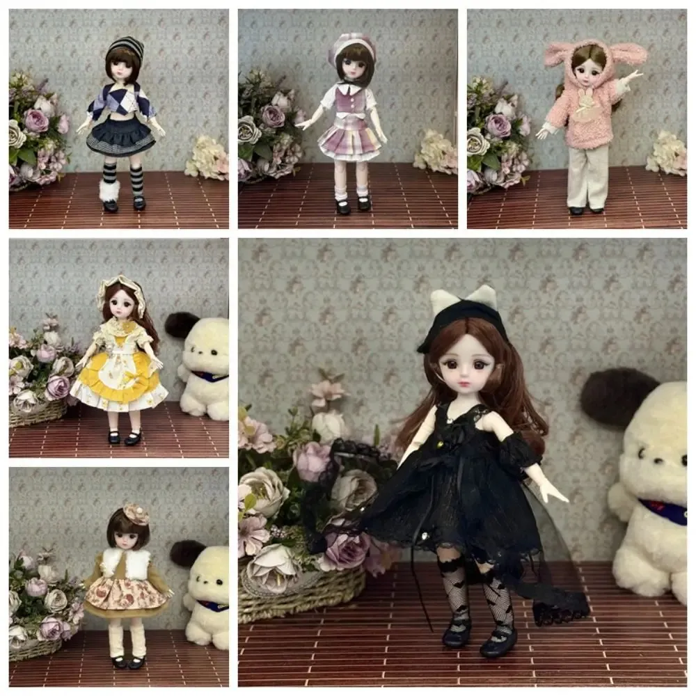 Dressing Doll With Clothes 30cm 1/6 BJD Doll with Removable Joints and ...