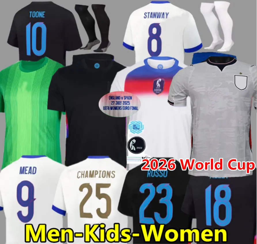 25 26 EnGLaNdS Soccer Jersey Men Kids KANE BELLINGHAM MAINOO WILLIAMSON ...