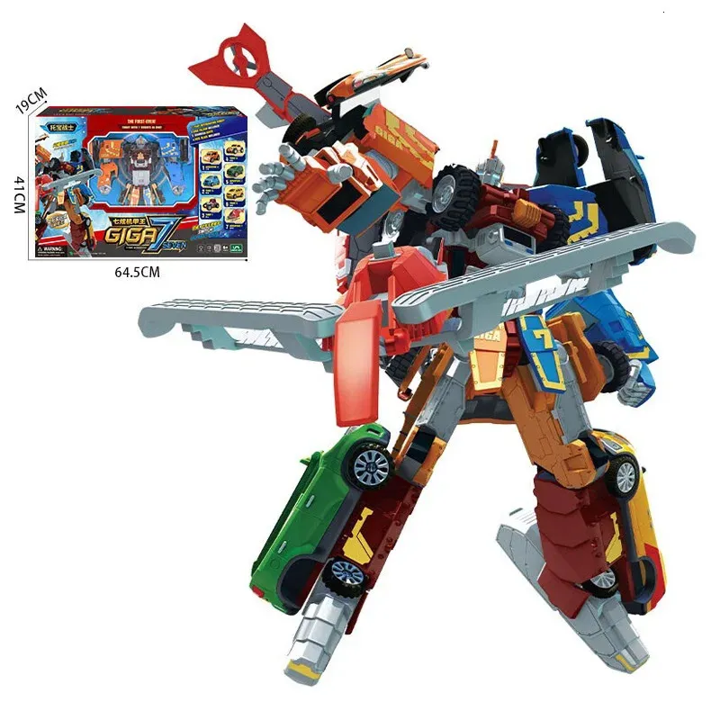 Tobot 7 In 1 Transformation Robot Toys Deformable Car And Airplane ...