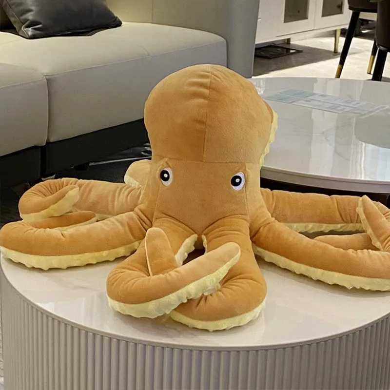 40-80 cm Simulation Giant Octopus Plush Toy Stuffed Animal Heart-Shaped Pillow Birthday Gift ...