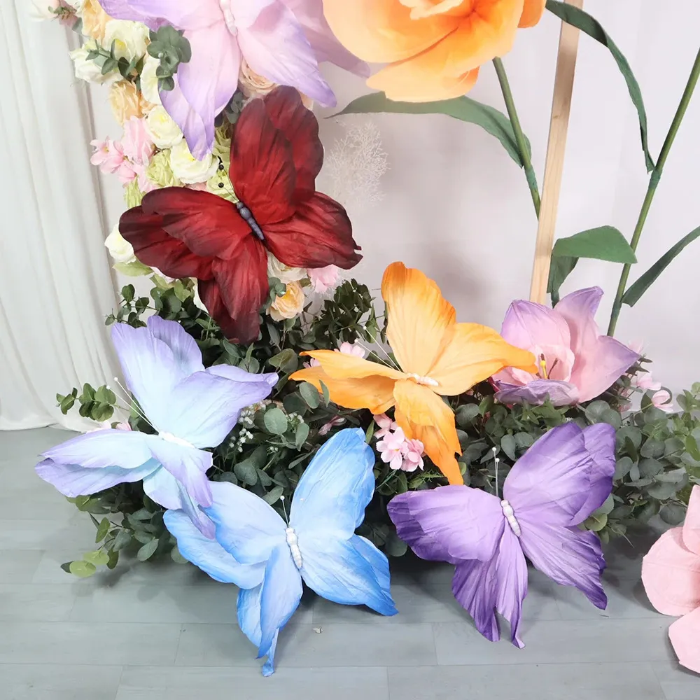 Giant Simulated Three-dimensional Paper Butterfly Decorations Glass ...