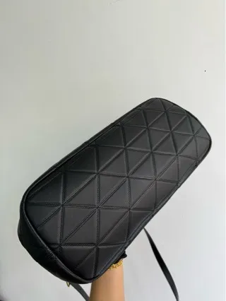 Designer Tote Bag 15 in Large Horizontal Style Black Polyester with ...