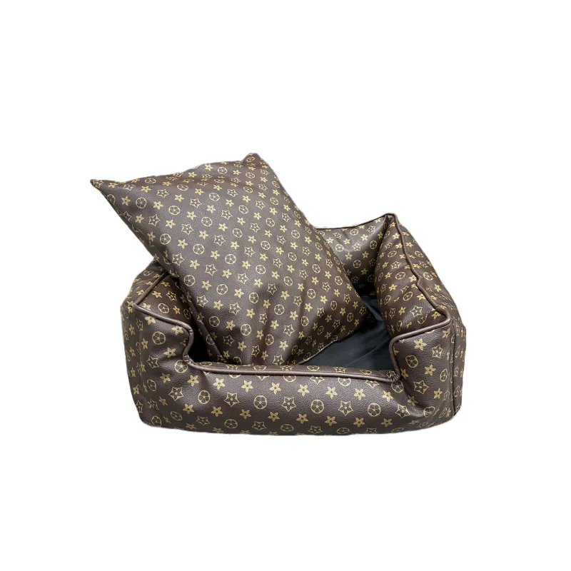 Classic PU Leather Dog Waterproof Dog Kennel With Easy To Clean ...
