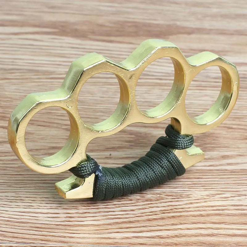 Iron Fist Plus Thickened Four Finger Brass Knuckles Hard Alloy Fighting ...