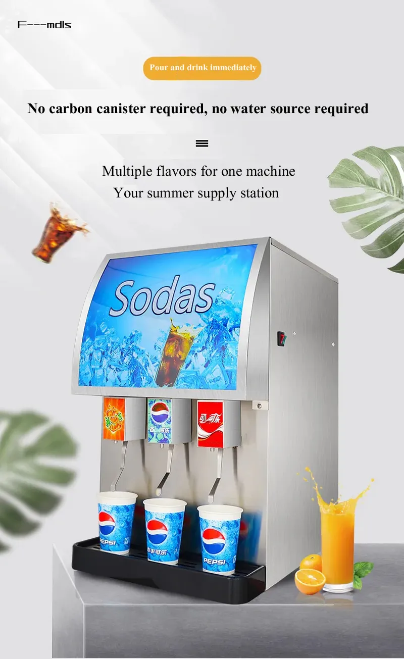 Carbonated Beverage Cup Splitter Soda Cola Fountain Dispensing Machine ...