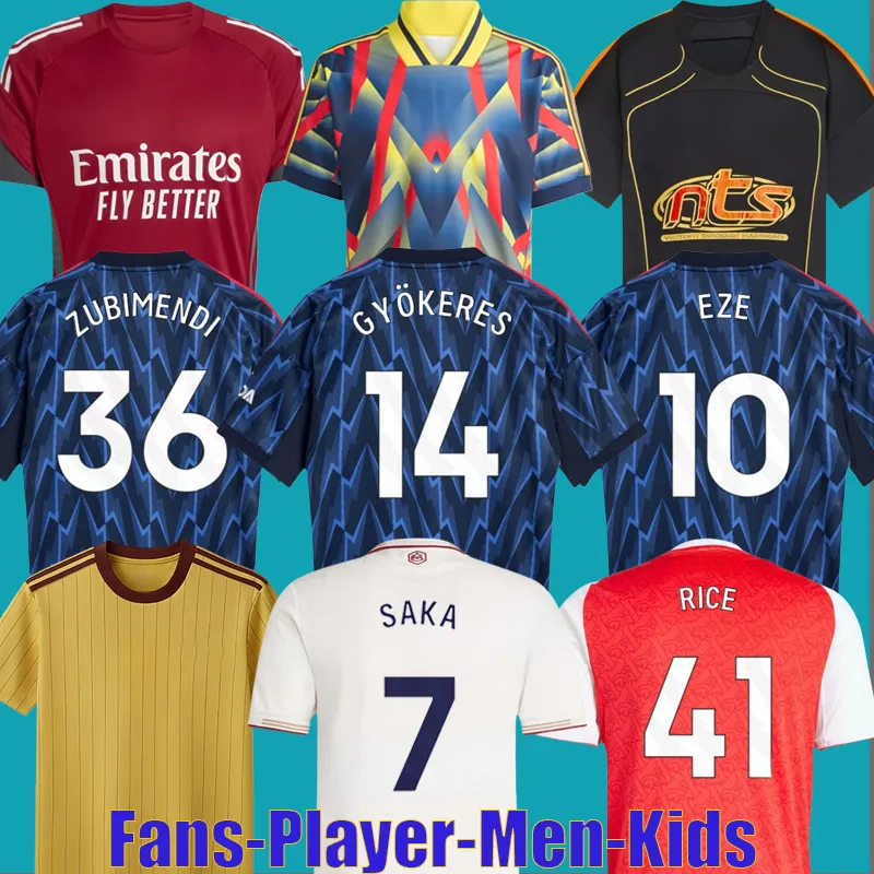 Arsenal Football Kits 2025 Mens & Kids Soccer Jerseys Eze, Gyokeres ...