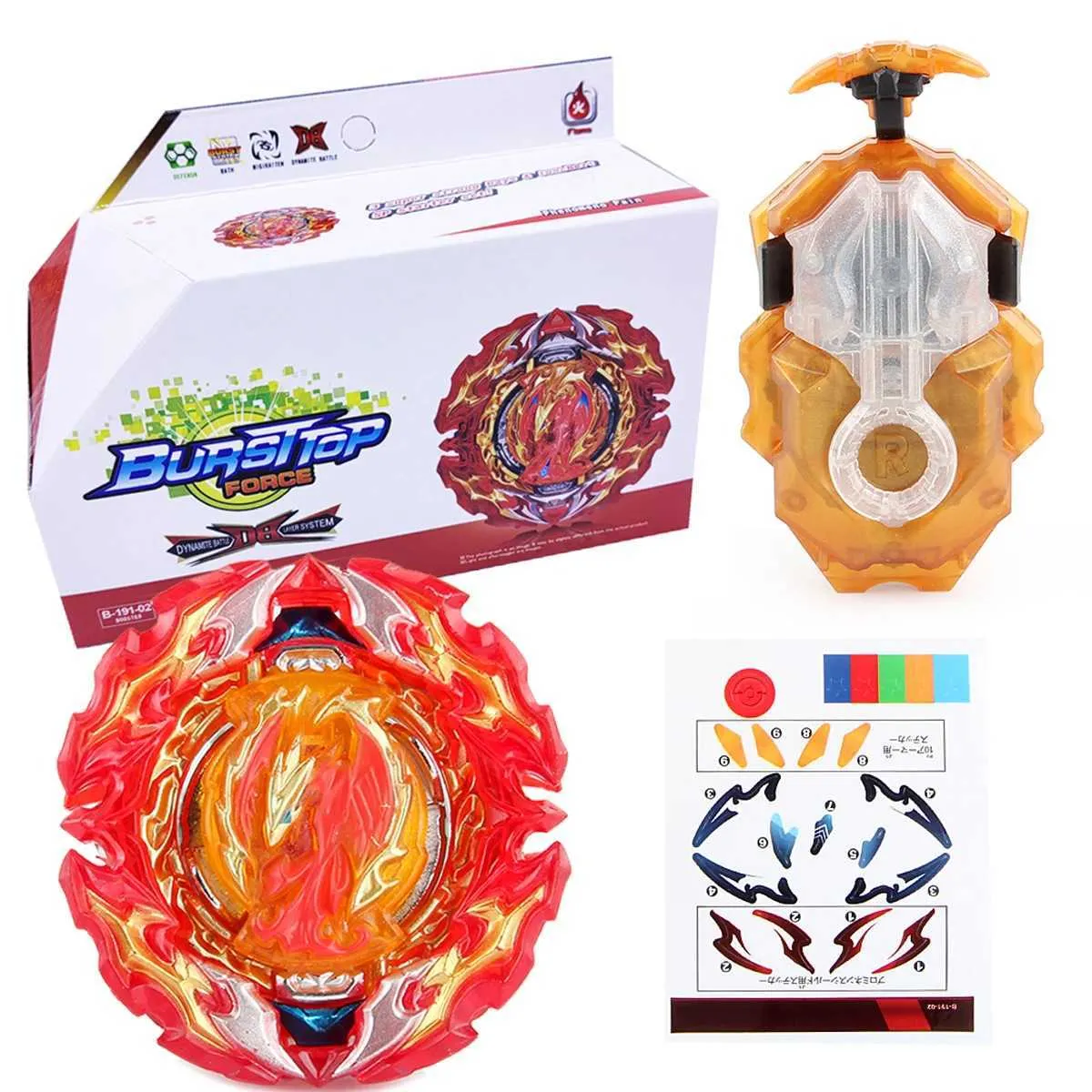Prominence Phoenix B-191 02 Alloy Spinning Top Battle Starter with B ...