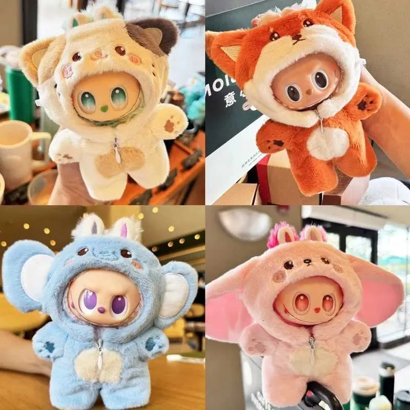 Mini Labubu Doll Clothes Set for 17 cm Labubu Animal Elephant and 10 cm ...