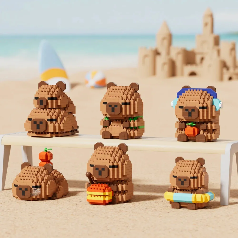 Miniso Capybara Building Blocks Toy Micro Particle Educational DIY ...
