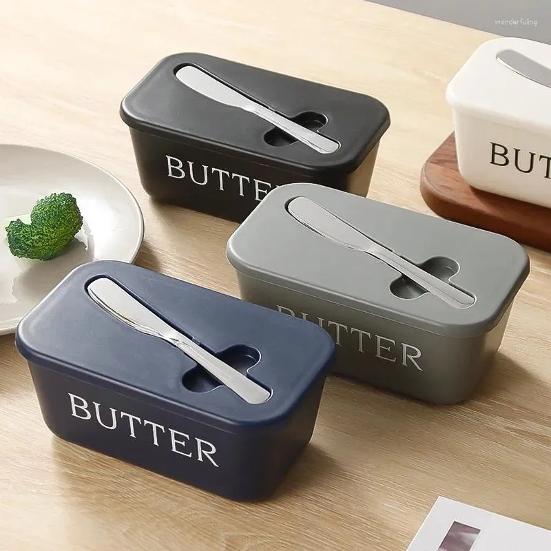 Butter Dish Airtight Storage Container with Integrated Spreader for ...