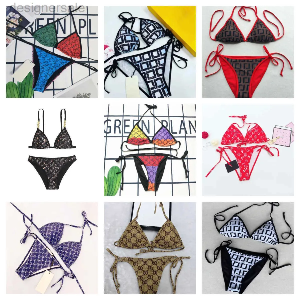 Womens Designer Swimsuits Bikini Set Sexy Beach Clothes Summer Clothing ...