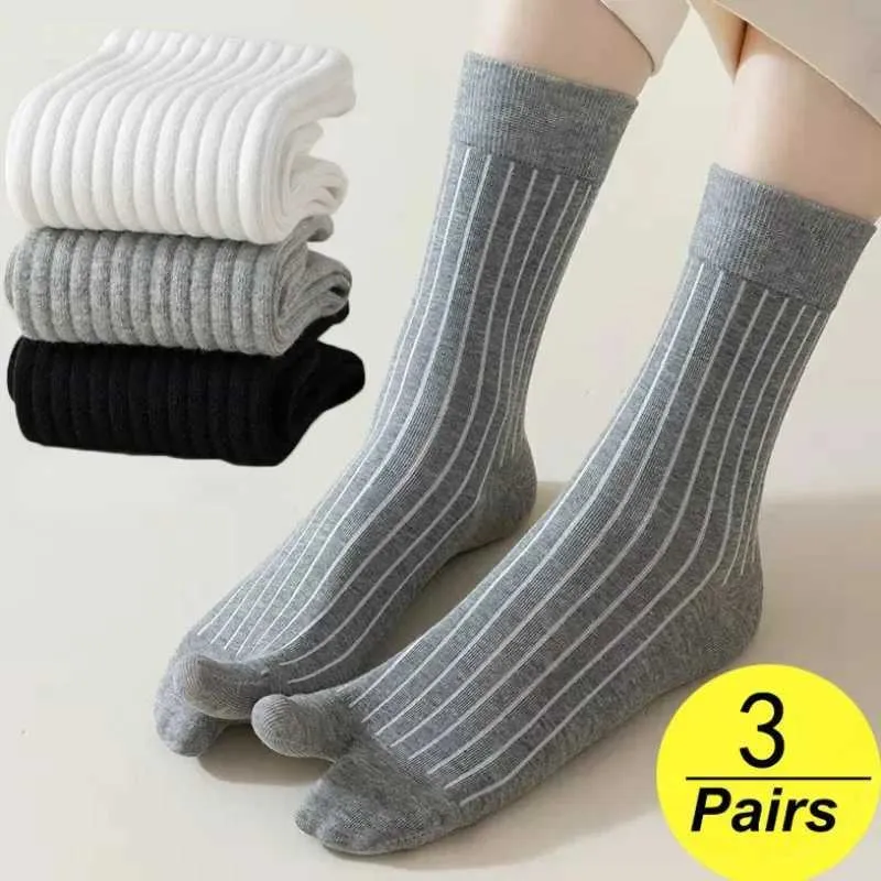 New Japanese Tabi Toe Socks For Men Harajuku Women Sweat Deodorizer ...
