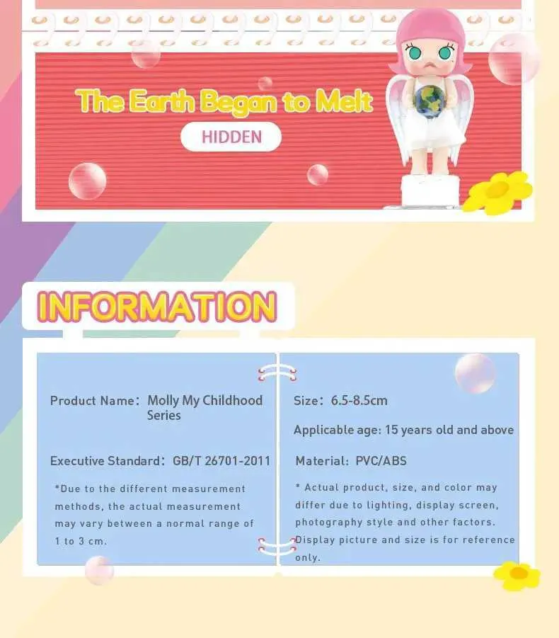 Molly My Childhood Series Mini Fashion Doll Blind Box Toy for Ages 5-7 ...