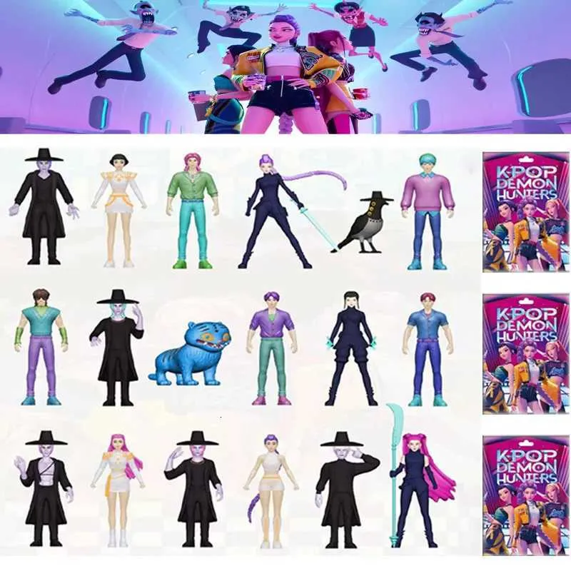 Anime Kpop Demon Hunters Figure K Pop Demon Hunters Rumi Mira Zoey ...