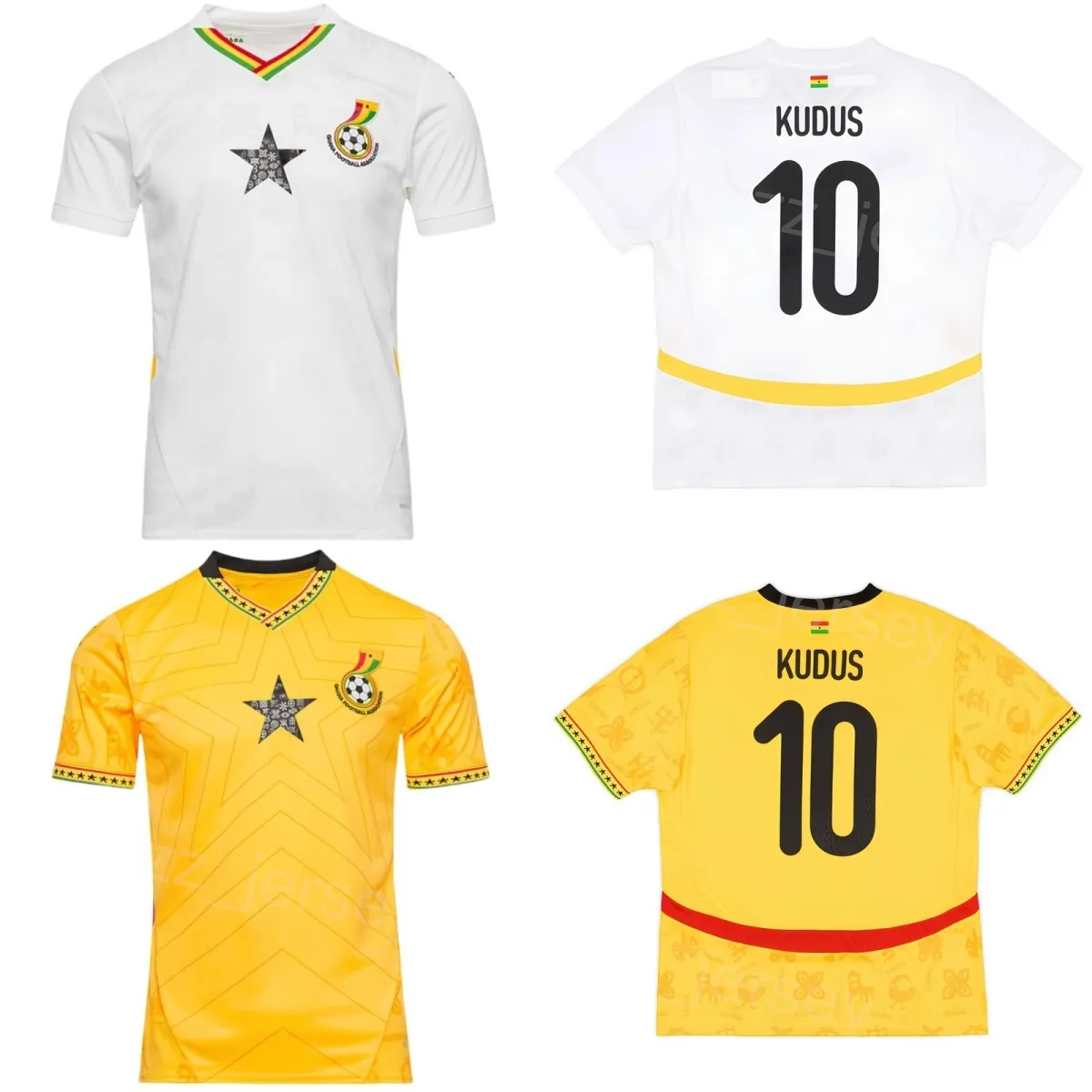 National Team 2025 2026 Men Ghana Soccer Jersey 20 KUDUS SEIDU 9 AYEW 1 ...