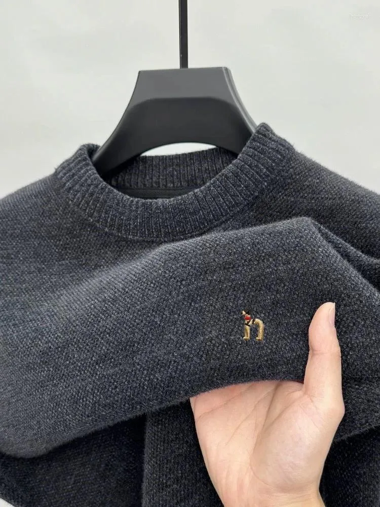 Men's Pullover Sweater Thick Knit Polyester Cartoon Puppy Embroidery ...