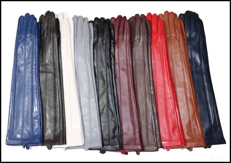 Leather Gloves for Men Winter Warm Linen Sleeve Arm Covers with Dot ...