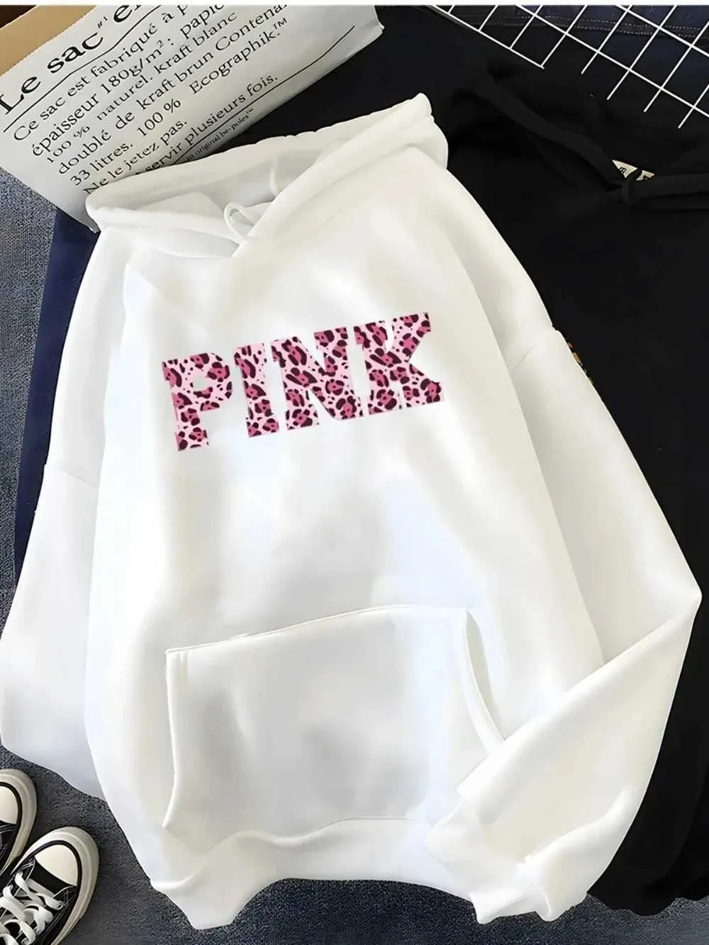 Hirsionsan Womens Letter Print Pullover Hoodie with Wool Liner and ...