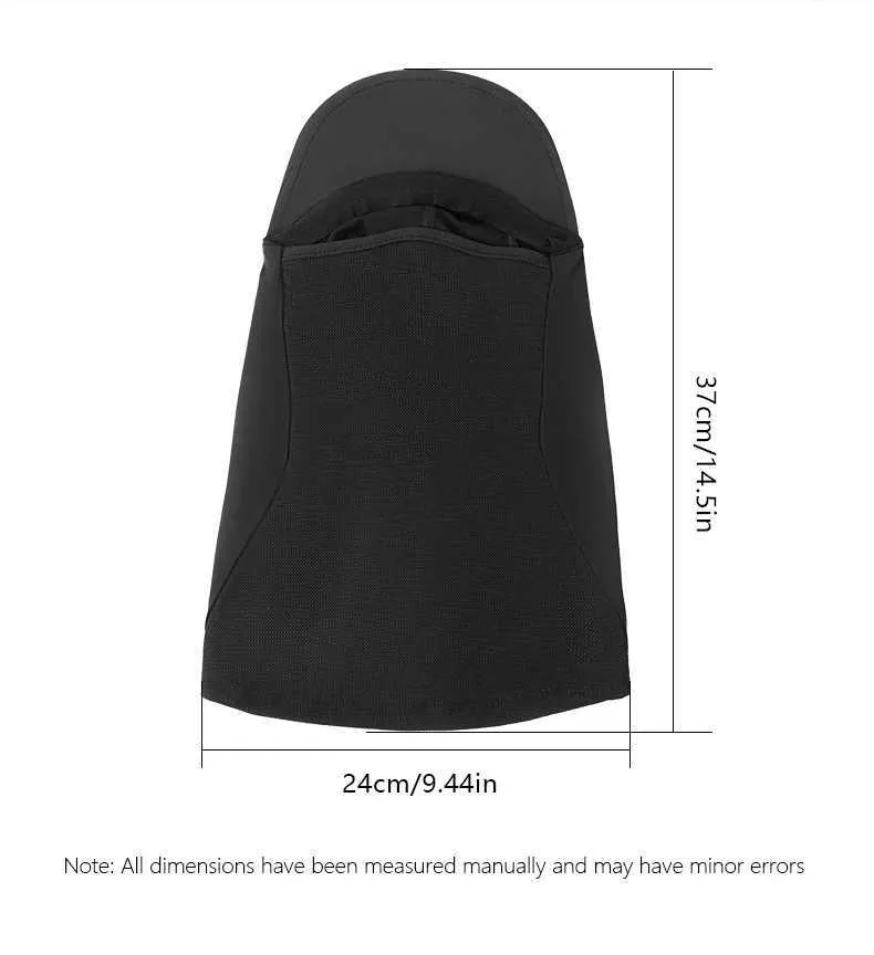 Sunscreen Balaclava Mask Bicycle Face Cover Sun Hood Hat UV Protection ...