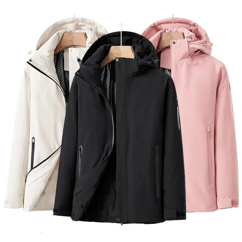 Winter Women Skiing Jackets Waterproof Windproof Fleece Warm Outdoor ...
