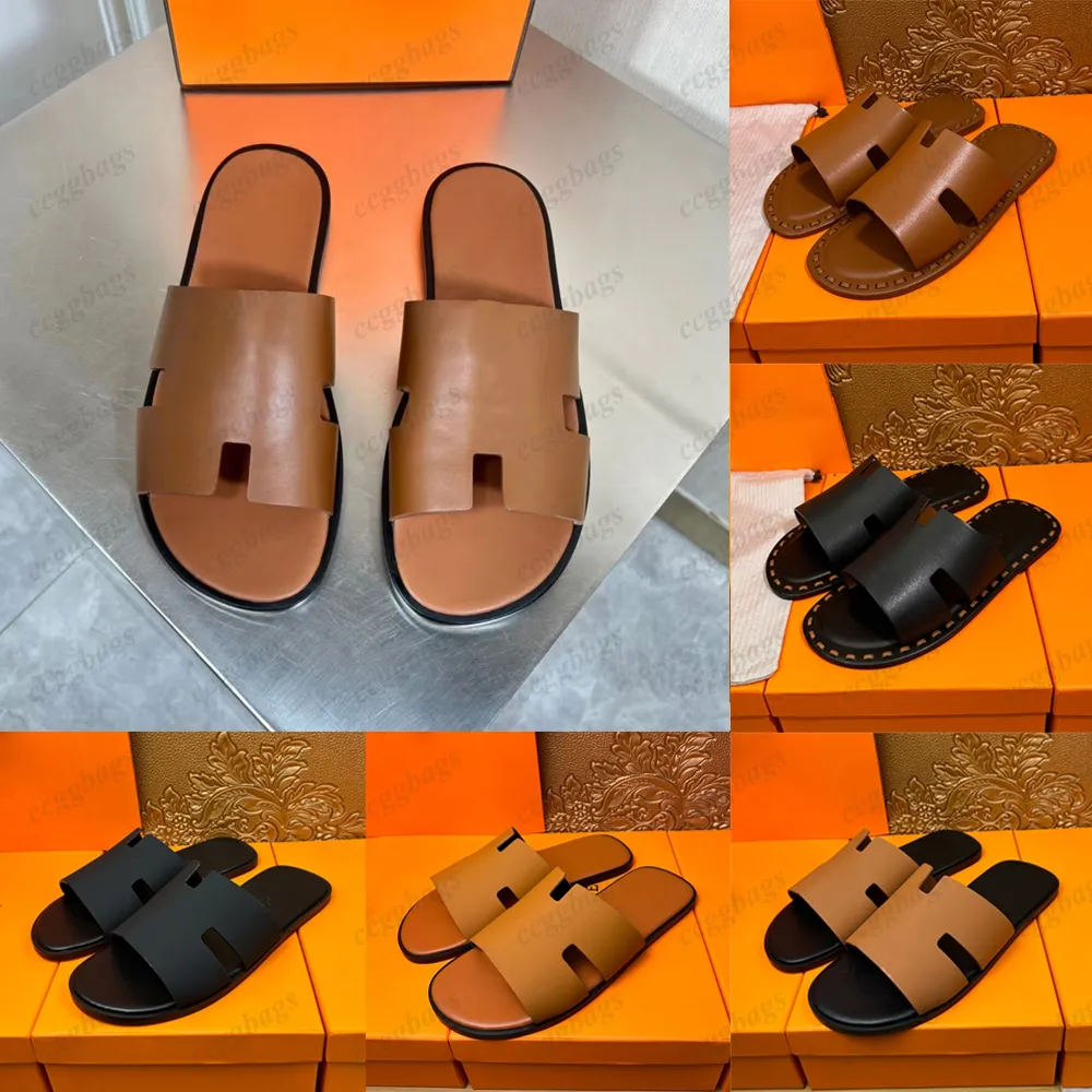 Designer Slide Sandals: Luxury Leather Calfskin Sliders For Men ...