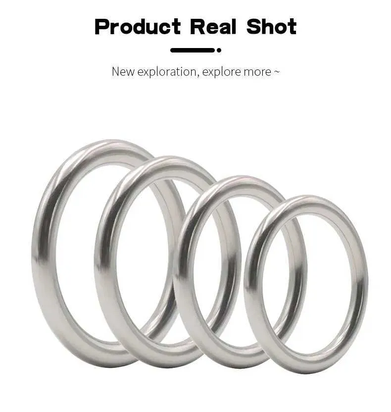Runyu Stainless Steel Metal Men's Cock Ring for Ejaculation Delay and ...
