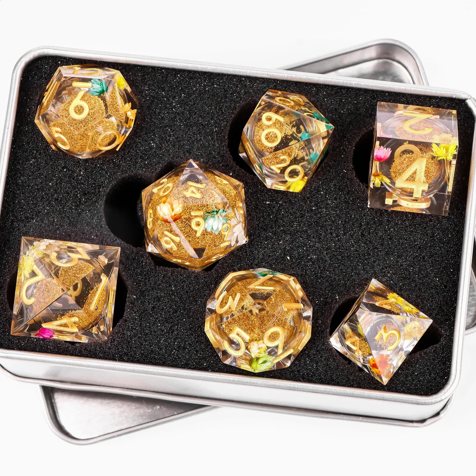 Sharp Edge Resin Dd Dice Dungeons And Dragons Liquid Core Dice Resin