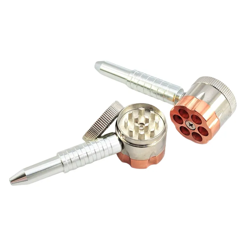 2 Uses Revolver Pipe Six Shooter Pipe 11cm Smoking Tobacco Six Bullet ...